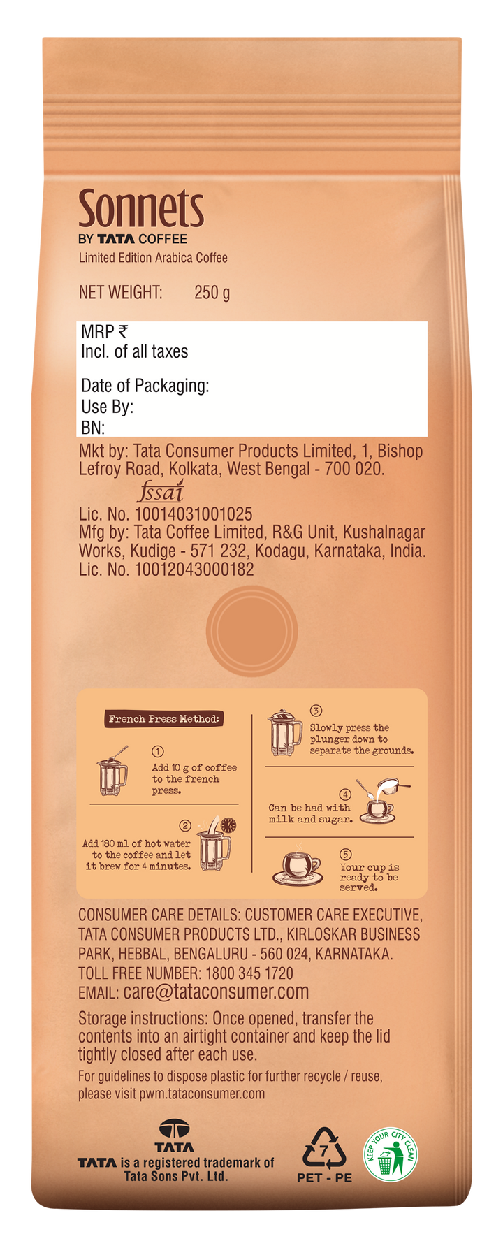 Buy Premium Coffee Online | Sonnets by Tata Coffee